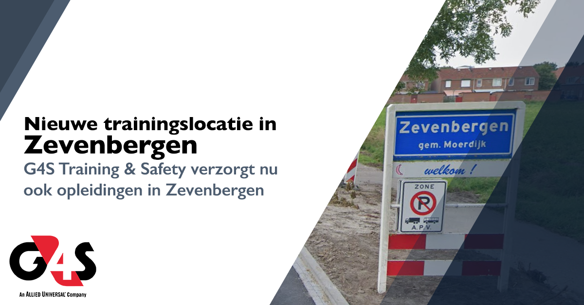 Nu ook open inschrijvingen in Zevenbergen - G4S Training & Safety