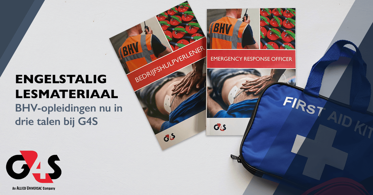 Ons eigen lesmateriaal nu ook in het Engels - G4S Training & Safety